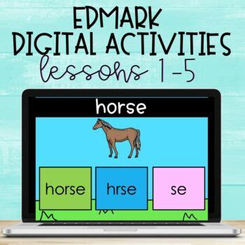 Edmark Digital Activities Google Slides Lessons Special Education
