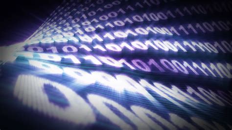 Binary Numbers Zero And One On The Tech Fibers Loop 21711379 Stock