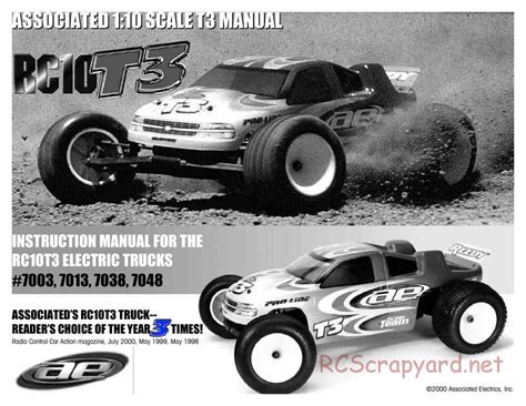 Team Associated Manual RC T RCScrapyard Radio