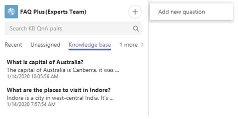 Github Officedevmicrosoft Teams Apps Faqplus Faq Plus Is A Friendly