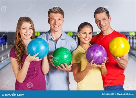 Group Of People Bowling Stock Image Image Of Culture 36946999
