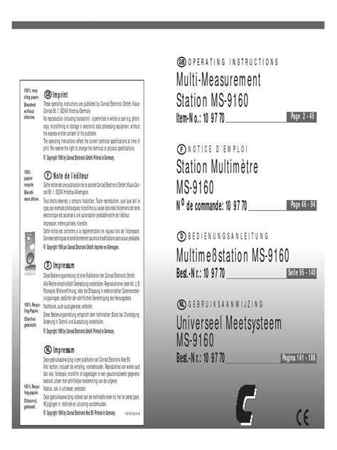 Multimessstation Ms 9160 Pdf