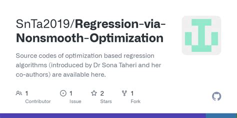 Github Snta2019regression Via Nonsmooth Optimization Source Codes