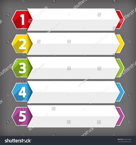 Table Contents Use Template Sequence Ranking Stock Vector 220415350