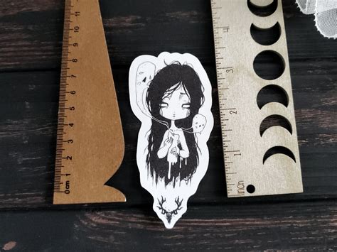 Ghost Girl Sticker Etsy