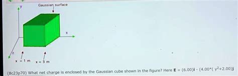 solved gaussian surface what net charge is enclosed by the gaussian