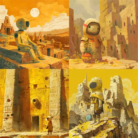 미드저니 랜덤 프롬프트로 만든 귀여운 캐릭터 일러스트