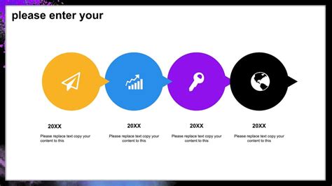 Group Of Four Different Colored Circle Diagram With Icons On Them Google Slide Theme And