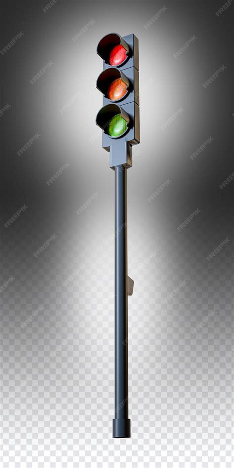 Premium Psd Semaphore Model 3 View From Bottom To Top 3d Render Png For Composition