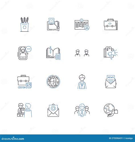 Industry Standards Line Icons Collection Uniformity Compliance
