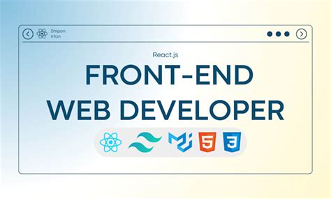 do react js frontend web development with tailwind css by shipon irfan