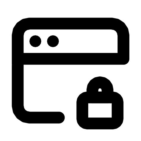 lock browser vector svg icon svg repo