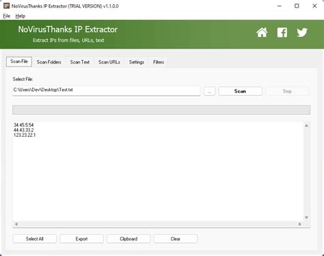 Extract Ip Addresses From Files Folders Urls With Ip Extractor Appsvoid