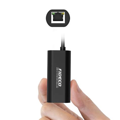 Adaptor Placa Retea Usb C Fideco Type C Usb 3 0 5gbps Placa De Retea Externa Gigabit