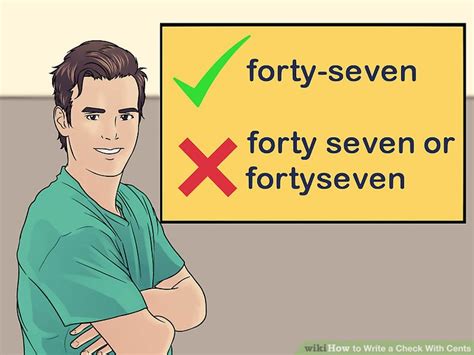 How To Write A Check With Cents Steps With Pictures