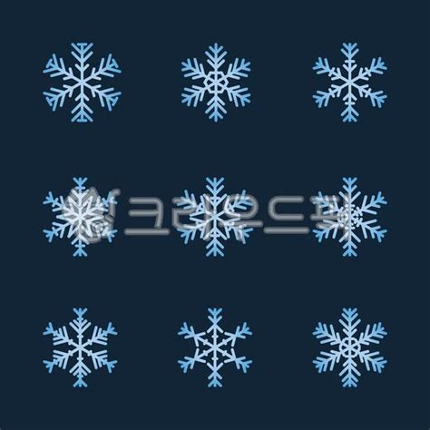 눈결정 눈꽃송이 눈결정체 눈 눈꽃 사진 이미지 일러스트 캘리그라피 Green Seed작가