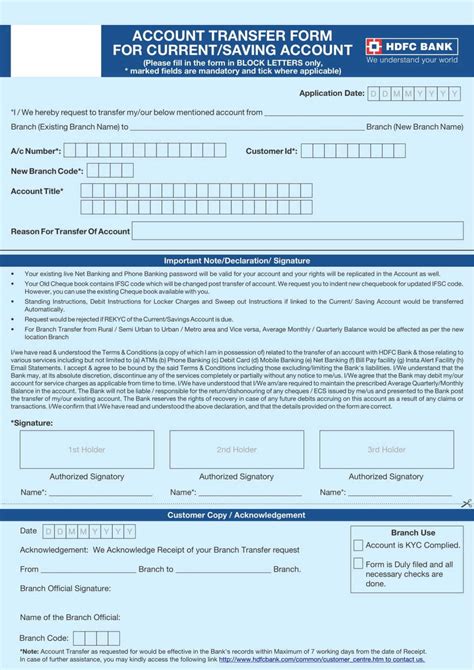 Hdfc Bank Beneficial Owner Declaration For Existing Customers Form Download In Pdf
