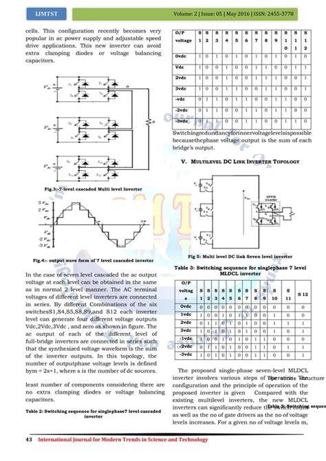 Analysis Of 7 Level Cascaded And Mldcli With Sinusoidal Pwm And Modified Reference Pwm Control