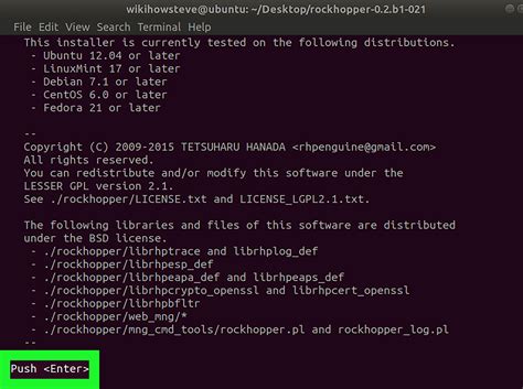 Cómo ejecutar archivos INSTALL sh en Linux usando la Terminal