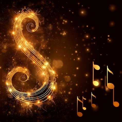 Ilustración De Notas Musicales Foto Premium