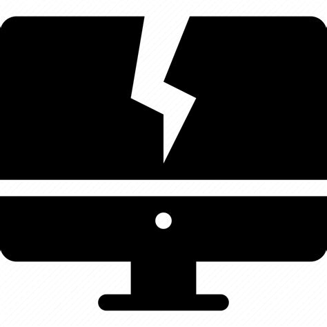 Broken Computer Failure Monitor Pc Icon Download On Iconfinder