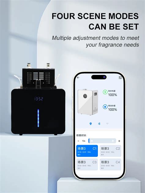 Large Intelligent Hvac Scent Diffuser App Control Scent Diffuser Machine For Mall Aroma