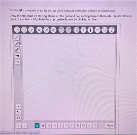 Solved For The Hcl Molecule Draw The Correct Lewis