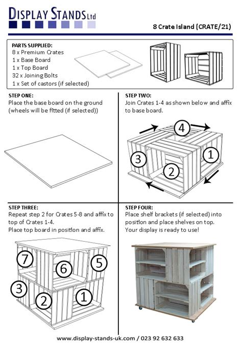 Crate Store Crate Square Island Retail Display Crate 21