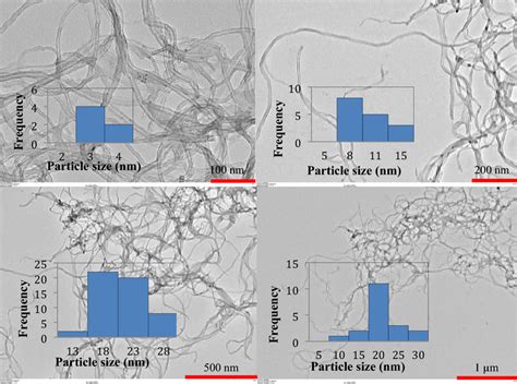 Tem Images And Particle Size Histogram Of 3 Augaircnt Catalyst