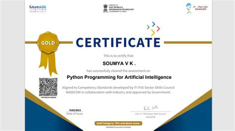 Completed Python Programming For Artificial Intelligence From Nasscom