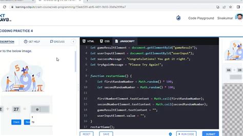 sivakumar c on linkedin day73 javascript html css coding video