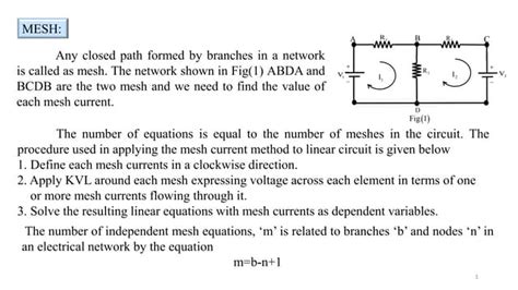 Mesh Analysis And Nodal Analysis Pptx