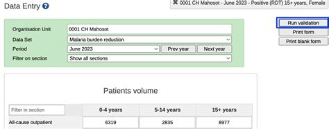Data Entry DHIS Documentation