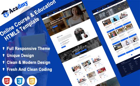 acadmy online course and education html5 template