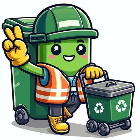 Premium Vector Bin Man