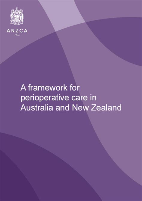 Framework Perioperative Medicine Training Resources Library Resource Guides At Australian