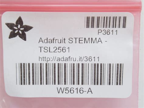 Adafruit 3611 Digital Luxlight Tsl2561 Sensor Austin Surplus