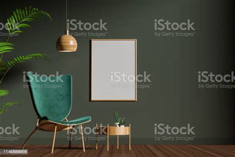 스칸디나비아 스타일의 내부 포스터 프레임을 모의 미니멀리스트 인테리어 디자인 3d 그림입니다 0명에 대한 스톡 사진 및 기타 이미지 Istock