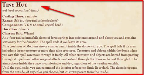 Tiny Hut Dandd 5th Edition Dandd 5e Character Sheets