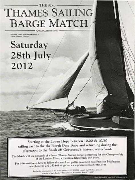 Thames Sailing Barge Match Since 1863