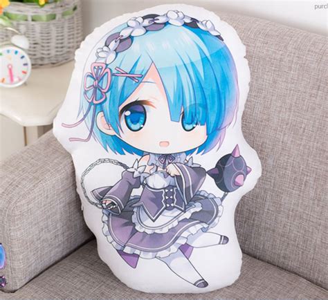 Re Zero Starting Life In Another World Double Sided Rem Plush Pillow Cosplayftw