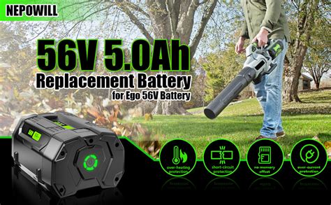 Nepowill 56v 5 0ah Replacement Battery For Ego 56v Battery