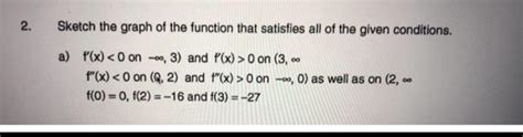 solved 2 sketch the graph of the function that satisfies