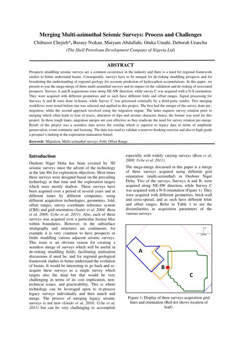 Pdf Merging Multi Azimuthal Seismic Surveys Process And Challenges