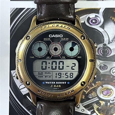 Vintage Casio Tri Graph Tgw 70 Chrono Collect