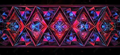 Abstract Digital Design Featuring Geometric Shapes In Vibrant Colors