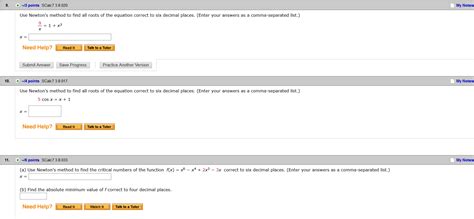 Solved Use Newtons Method To Find All Squareroots Of The