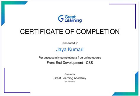 Im Happy To Share That Ive Obtained A New Certification Front End Development Css From