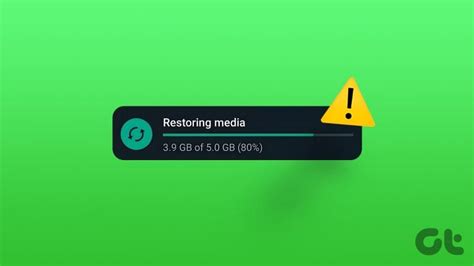 10 Ways To Fix Whatsapp Stuck On Restoring Media Guiding Tech