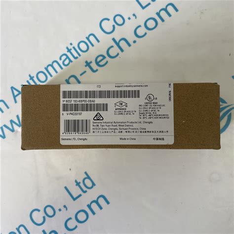 Siemens Base 6es7193 6bp00 0ba0 Simatic Et 200sp Baseunit Bu15 P16 A0